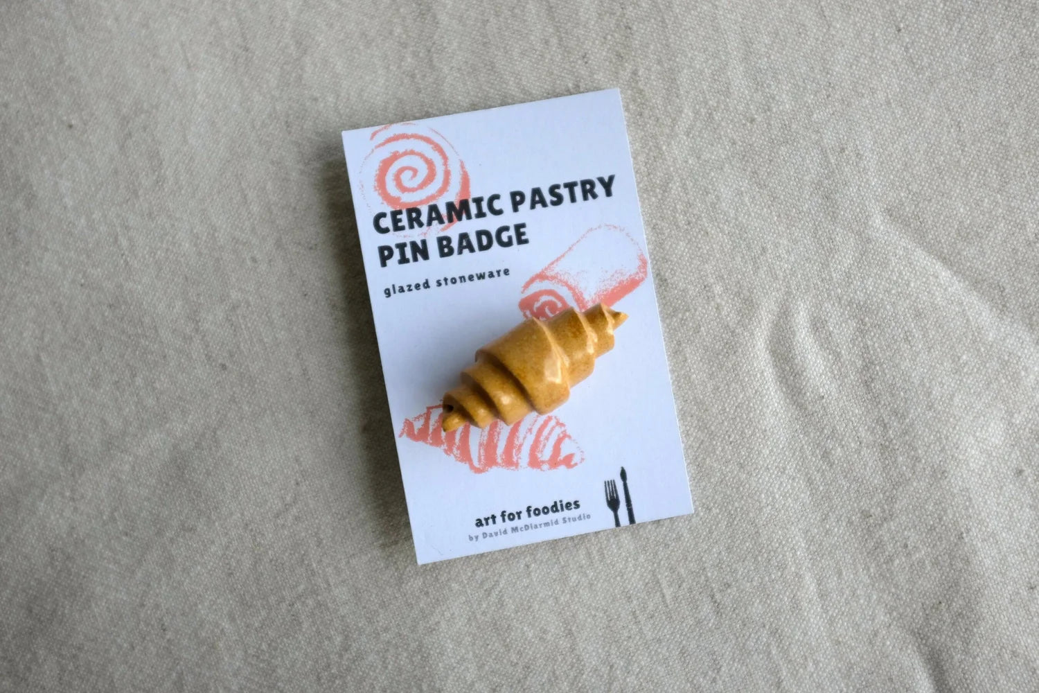 Ceramic Croissant Pastry Fridge Magnet – Task In Hand